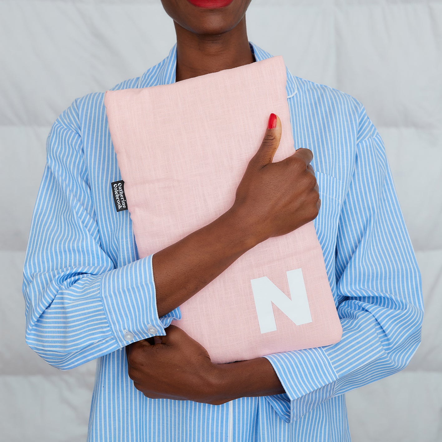PERSONALISED PINK LINEN HOT WATER BOTTLE – Catherine Colebrook